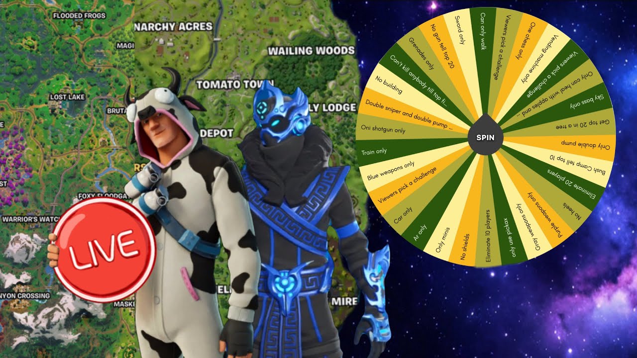 🔴 Fortnite Spin the wheel challenge (with j bro gaming) - YouTube