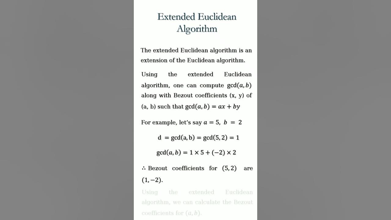 Calculating Modular Multiplicative Inverse - YouTube
