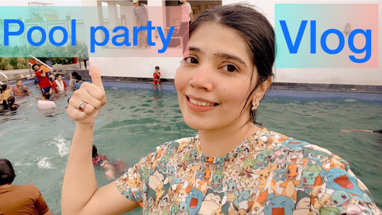 Pool party enjoy with family at farm house | grwm pool part look | live ...