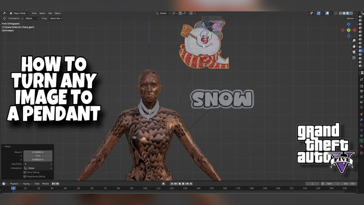 How To Turn Any Image Into A 3D Pendant In GTA RP (FiveM) | GTA Blender ...