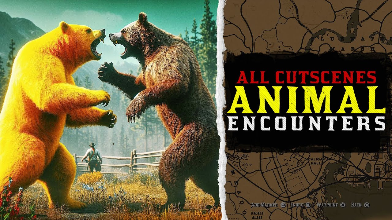 ALL ANIMAL Encounters Events in RED DEAD REDEMPTION 2 - YouTube