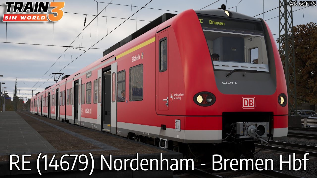 RE (14679) Nordenham - Bremen Hbf - Bahnstrecke Bremen - Oldenburg - BR ...