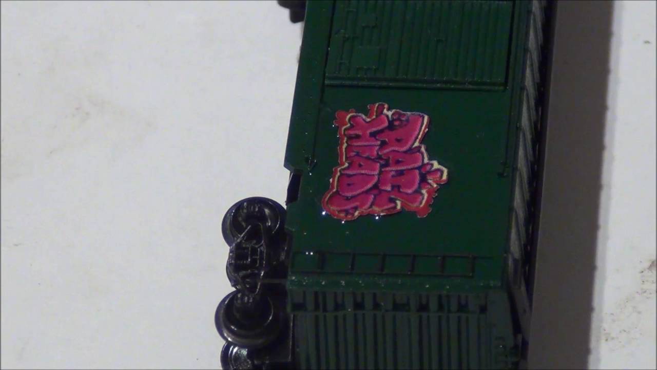 Model railroad how to: Applying graffiti decals to rolling stock ...