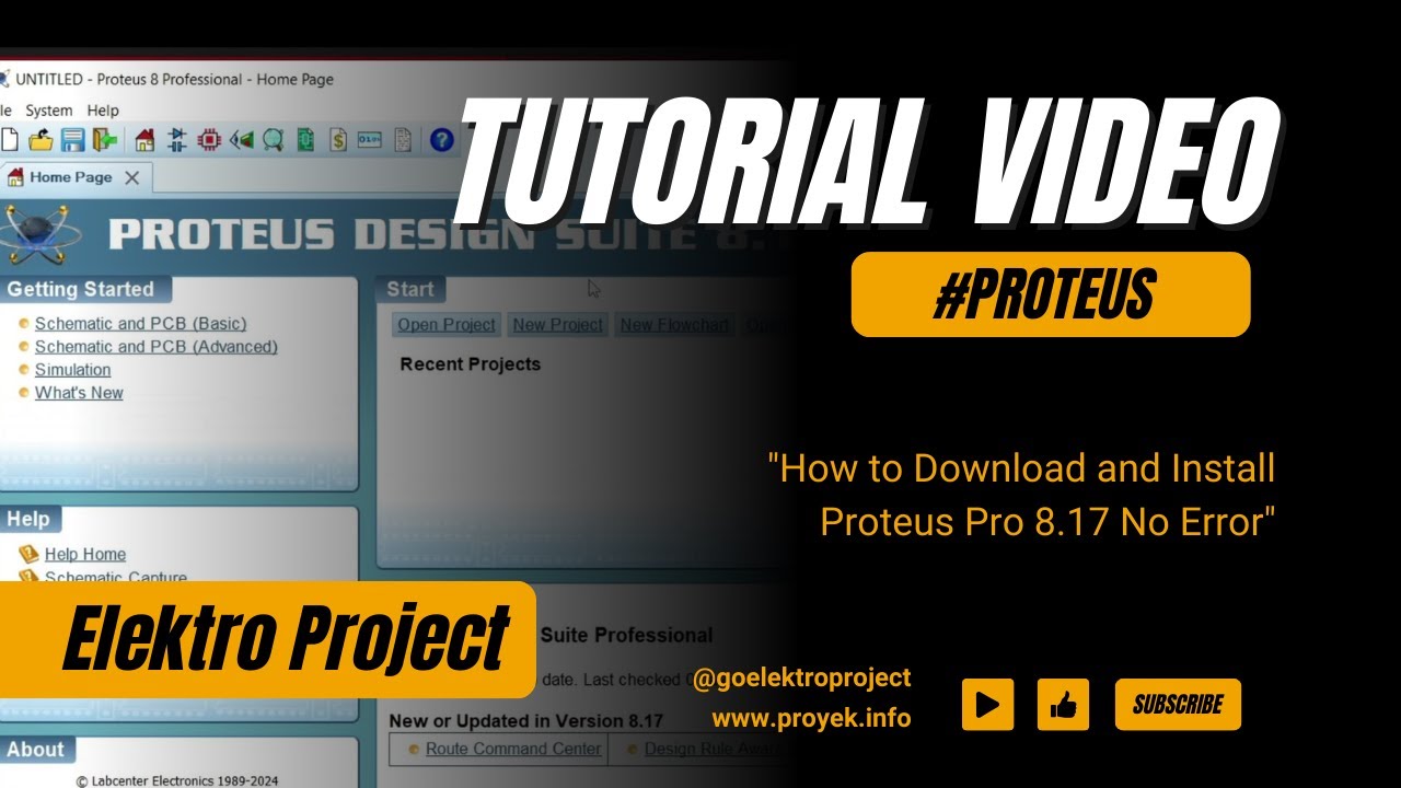 Unduh Software Simulasi Rangkaian Elektronik dan PCB Terbaik - Langkah Install Proteus 8.17 No ...