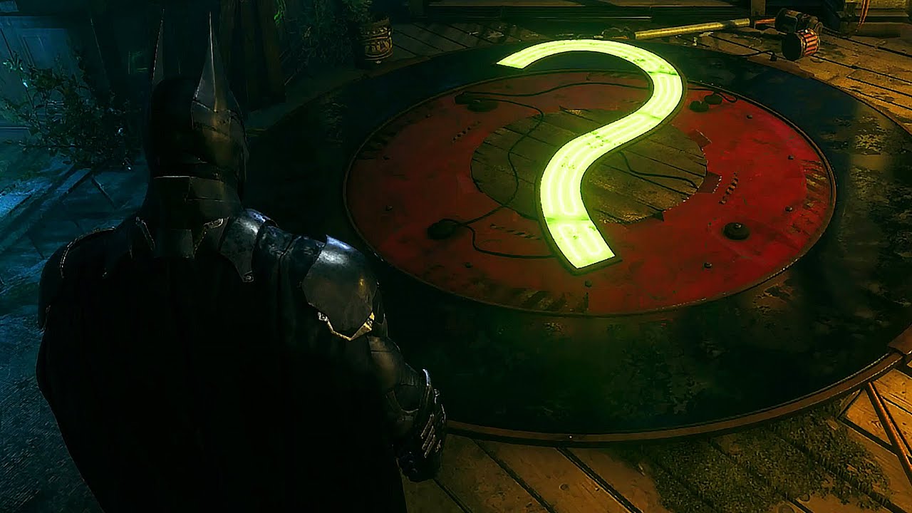 Batman Arkham Knight - Question Upon Reflection - Riddler Puzzle - YouTube