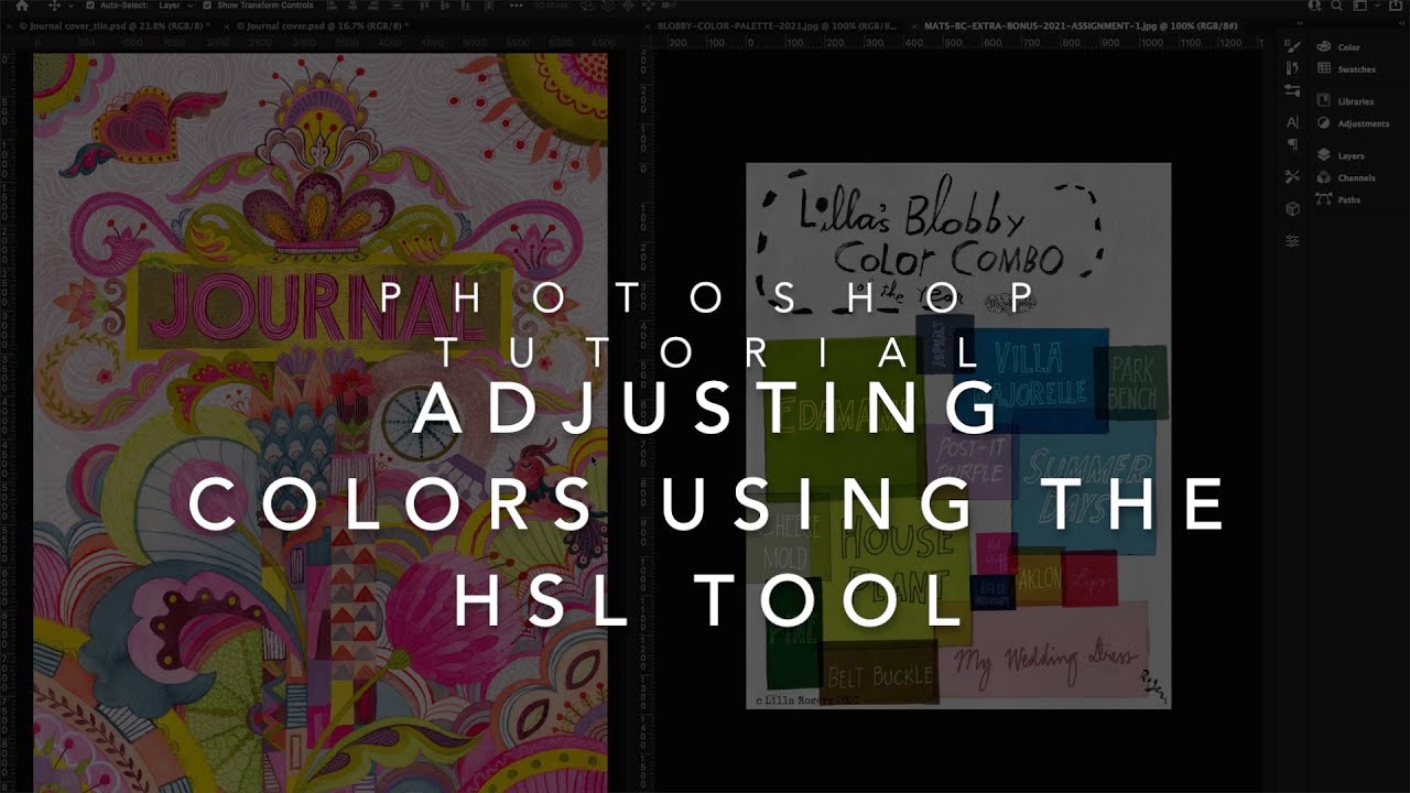 Photoshop Tutorial: Adjusting colors using the HSL tool - YouTube