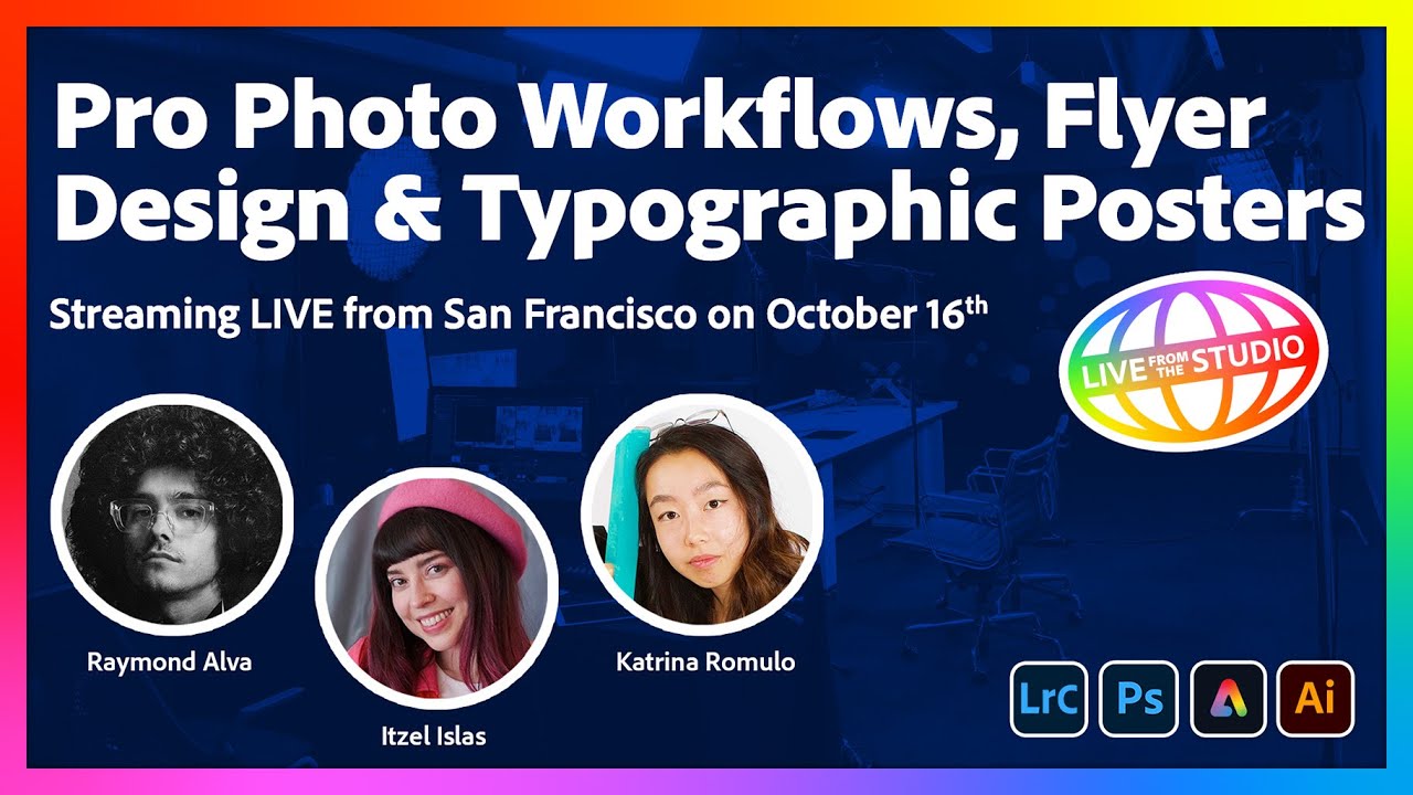 Pro Photo Workflows, Flyer Design & Typographic Posters | Live from San ...