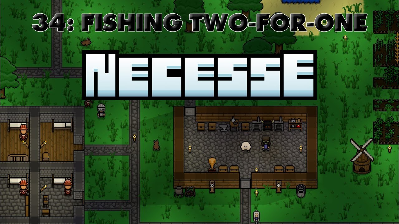 Let's Play Necesse Part 34 - Fishing Two-For-One - YouTube