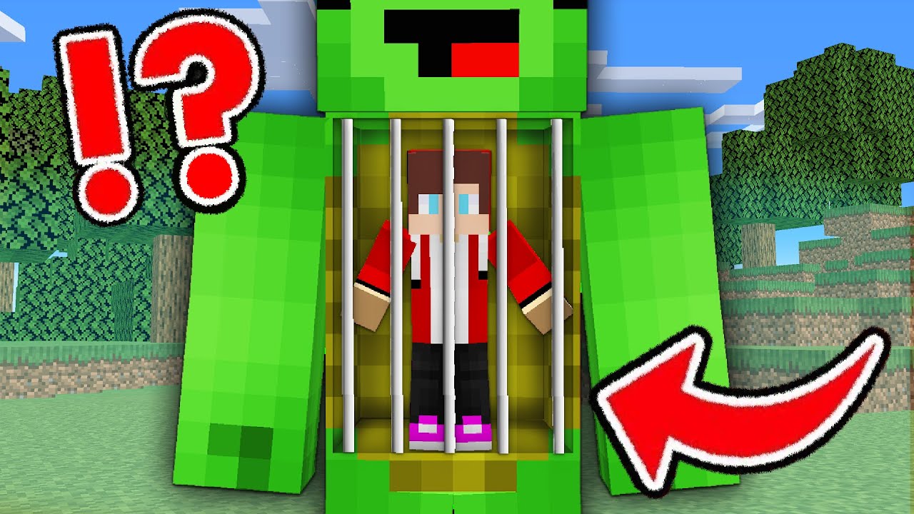 JJ Escape from Prison inside Scary Mikey in Minecraft? - Maizen Mizen Mazien JJ and Mikey - YouTube