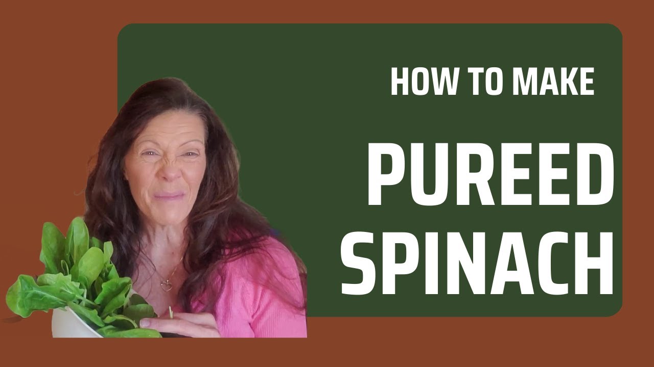 How to Make Spinach Puree for Adult Recipes - YouTube