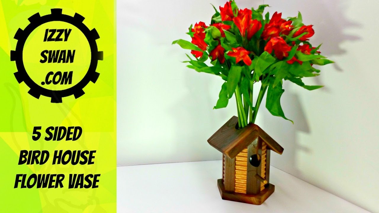 (how to make) a flower vase using a cool router trick - YouTube