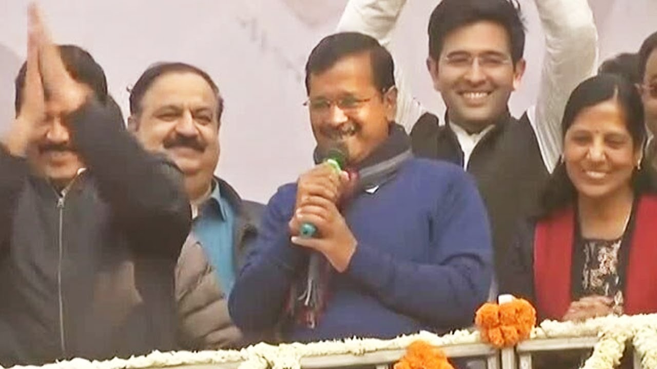 Arvind Kejriwal Victory Speech | Arvind kejriwal speech after Grand ...