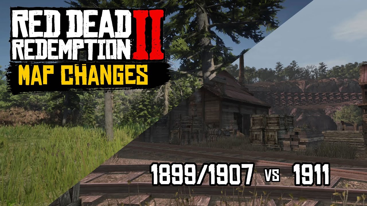 RDR2 | Map Changes 1899/1907 vs 1911 (RDR vs RDR2) - YouTube