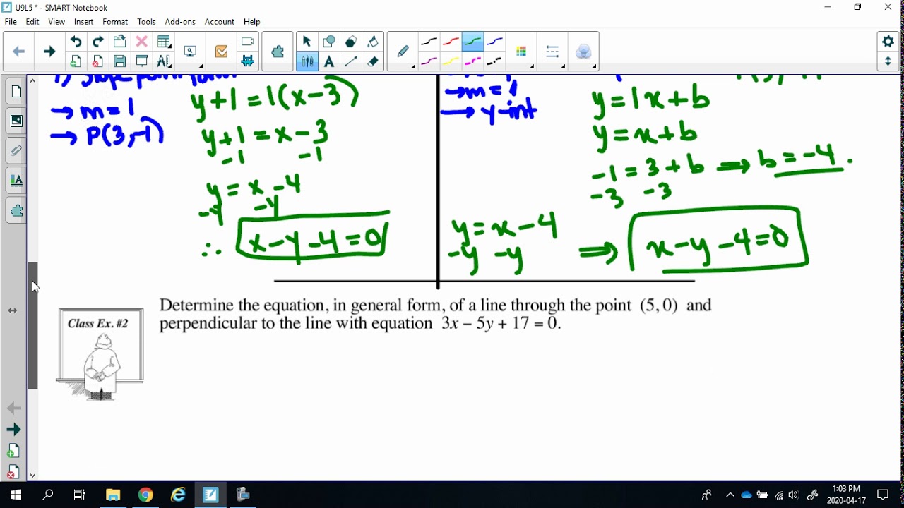 Math 10C Equations of Linear Relations Lesson 5 - YouTube