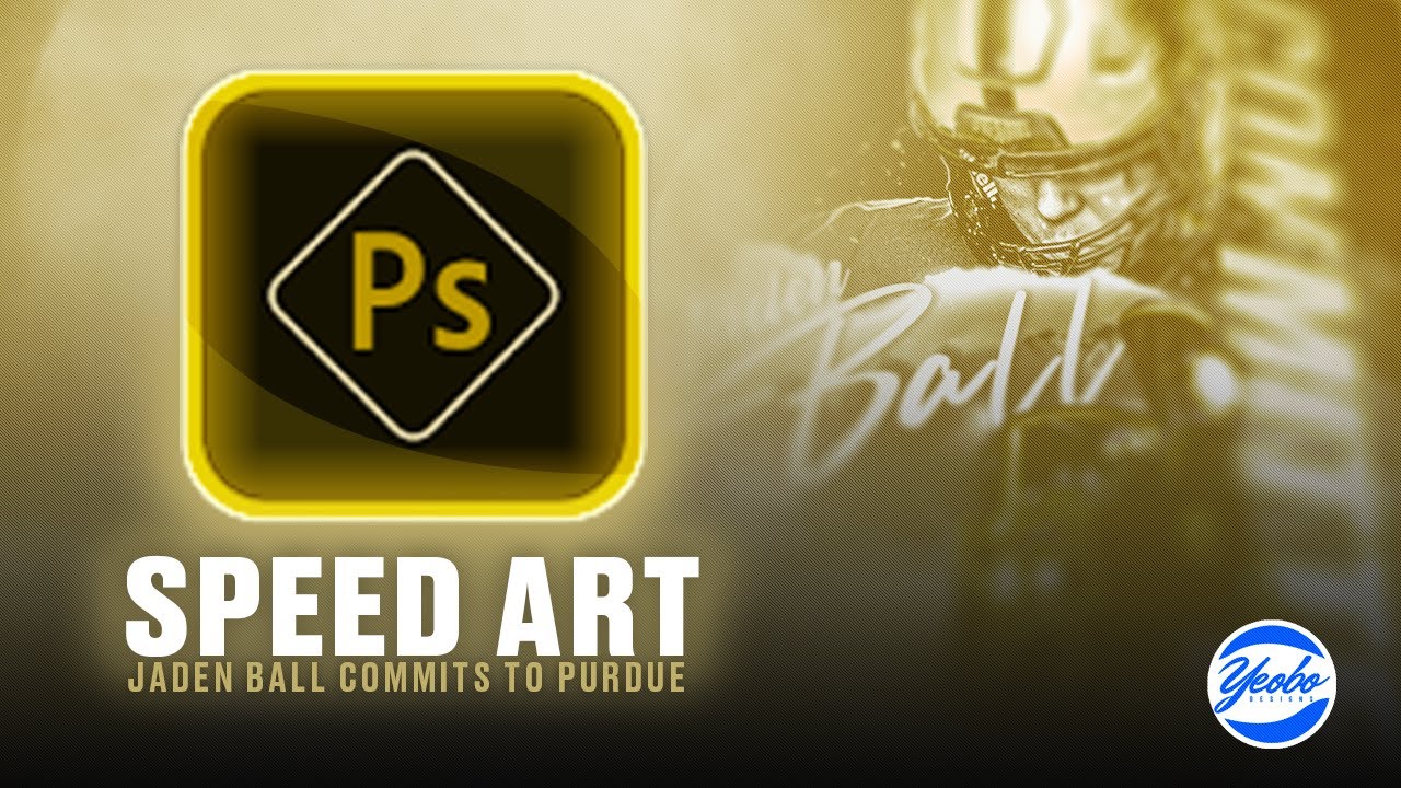 SPEED ART | COMMITTMENT GRAPHIC | JADEN BALL PURDUE - YouTube