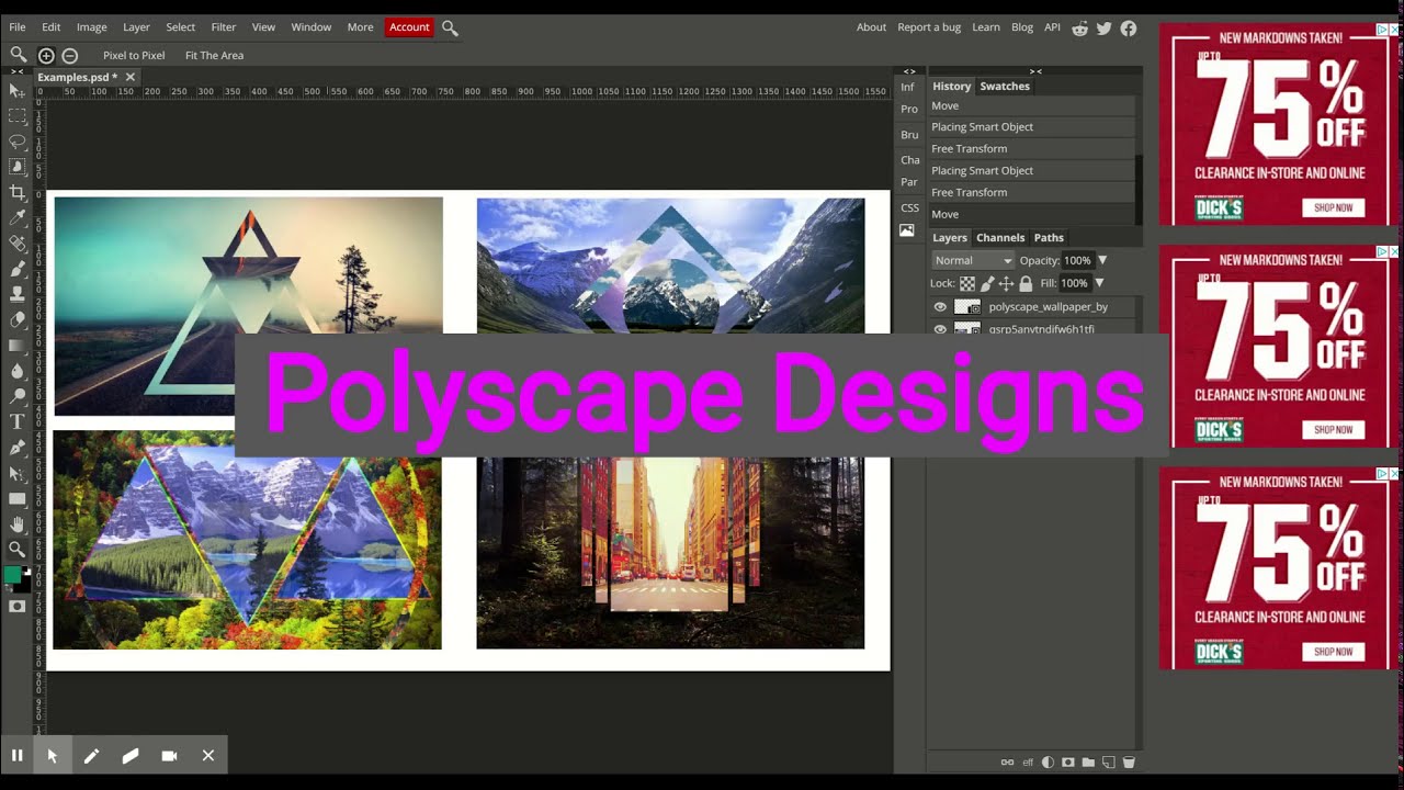 Polyscape Tutorial for Photopea (Part 1) - YouTube
