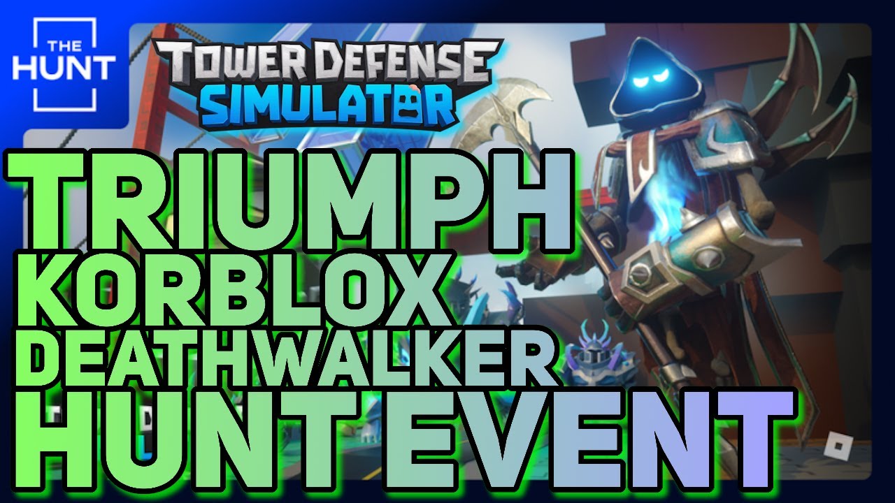 TRIUMPH TDS HUNT EVENT | BEATING KORBLOX DEATHWALKER | Roblox - The ...