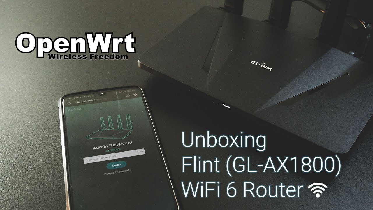 OpenWRT - GL-iNet Flint WiFi 6 Router - GL-AX1800 Unboxing - YouTube