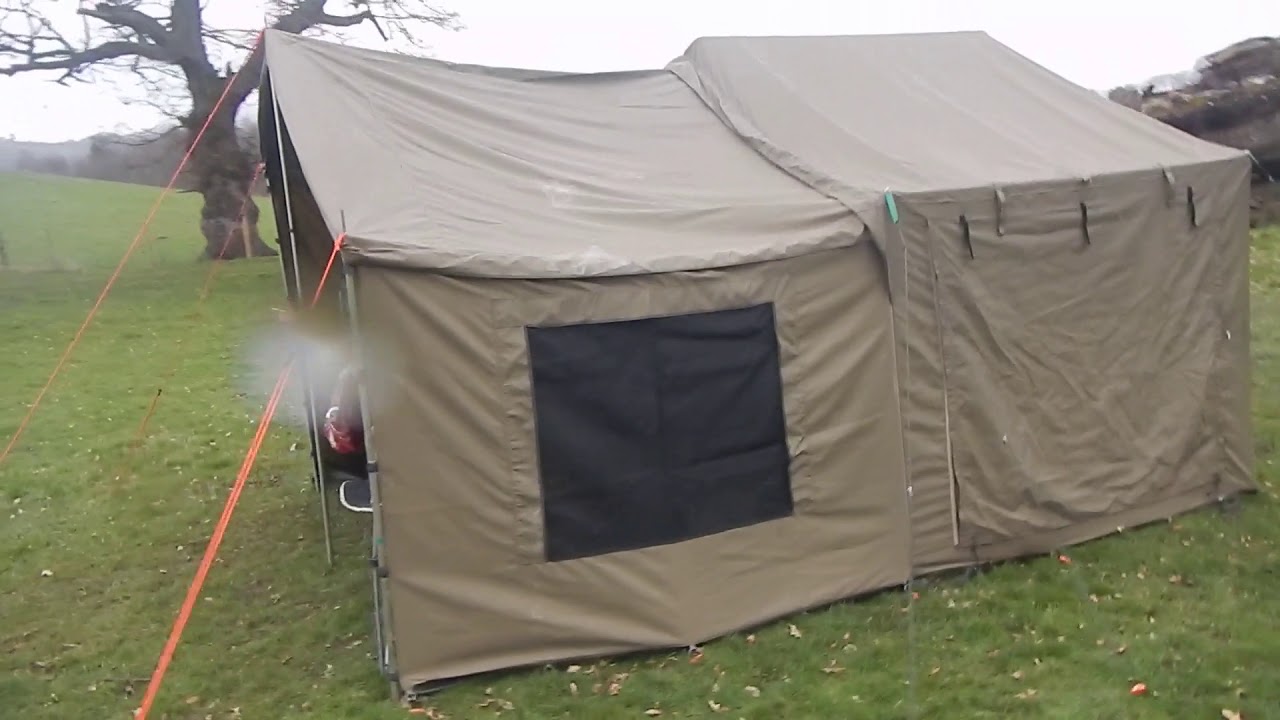 Trailer Tent Setup - YouTube