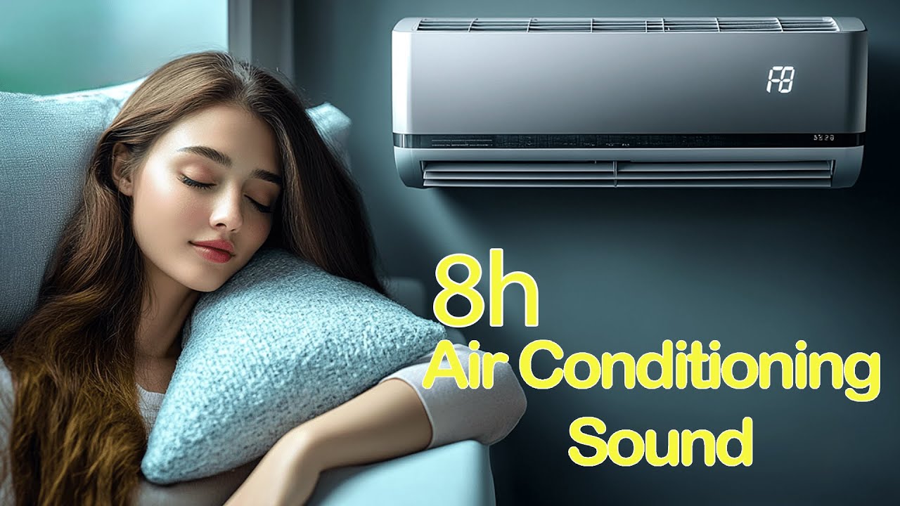 8 Hours Relaxing Air Conditioner Sound | White Noise to Sleep, Study or ...