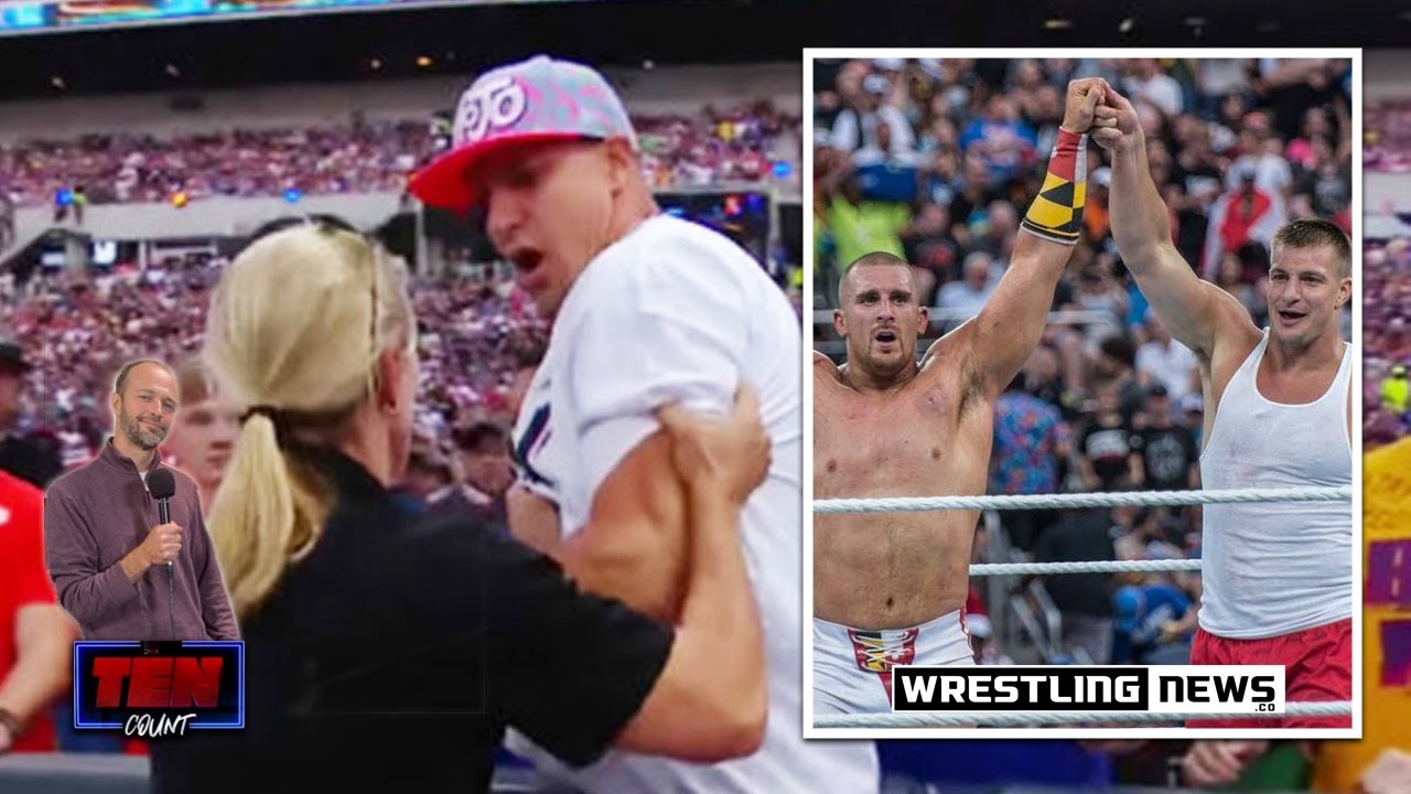 Mojo Rawley on Lisa the Security Guard Tackling Rob Gronkowski at WWE ...
