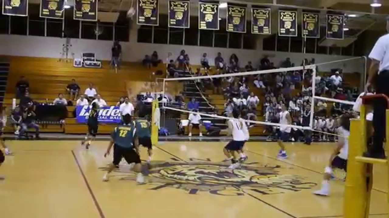 OIA Volleyball Championship Set 2 - Leilehua vs Moanalua 4-24-14 - YouTube