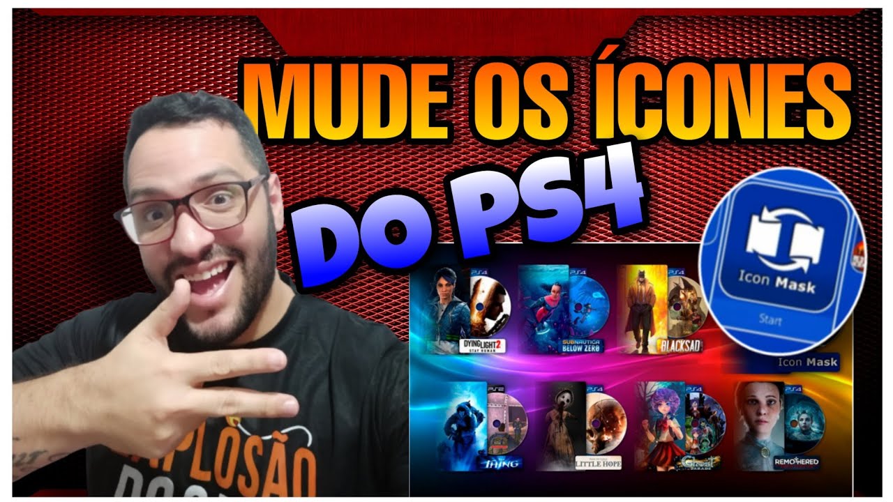 COMO MUDAR A CARA DO SEU PS4 COM GOLDHEN (ICON MASK V 1.06) - YouTube