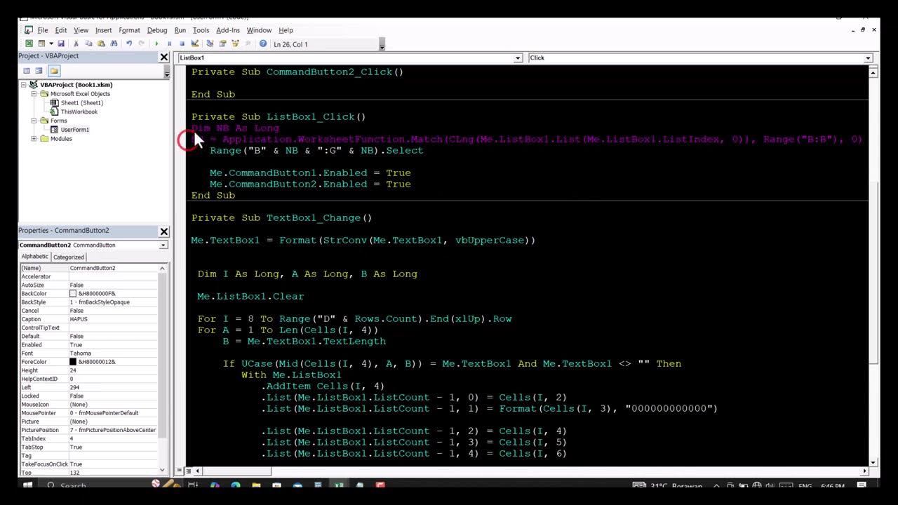 Input Data Sederhana - Part4 | Hapus Data | vba - macro | excel Ottodidak - YouTube