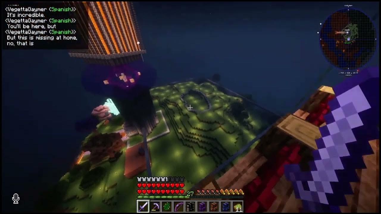 LEONARDA le muestra su casa del árbol a VEGETTA 777.... QSMP - YouTube
