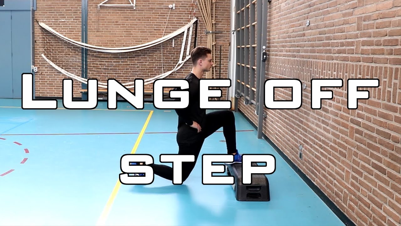 Lunge off step - ACLO fitness - YouTube