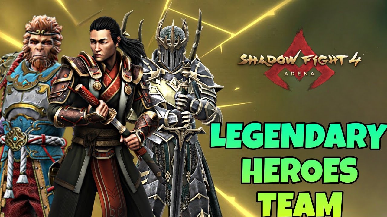 LEGENDARY HEROES TEAM - Shadow Fight 4 Arena - YouTube