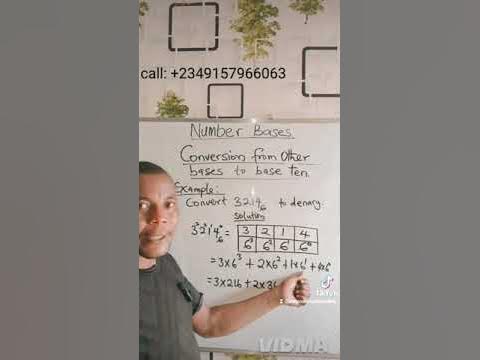 conversion from base 6 to base 10 - YouTube
