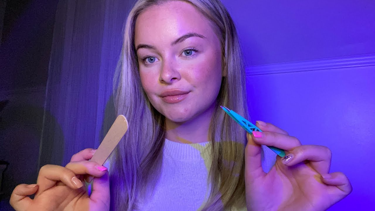 ASMR Eyebrow wax and tint (soft spoken, personal attention) - YouTube