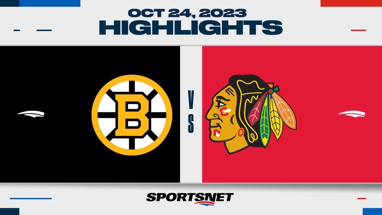 NHL Highlights | Bruins vs. Blackhawks - October 24, 2023 - YouTube