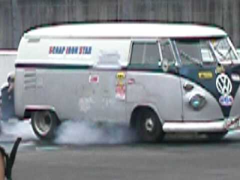 VW Type 2 bus Burnout King !!! - YouTube