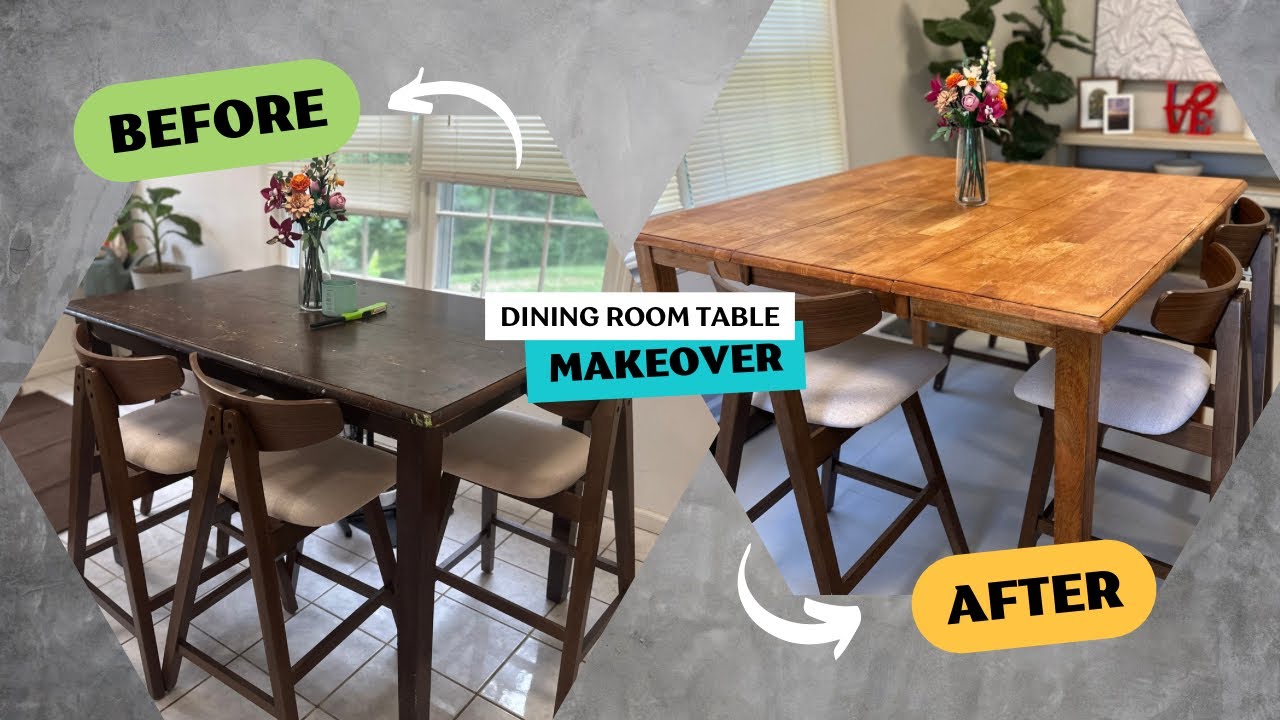 Transforming Our Dining room table | DIY Journey - YouTube
