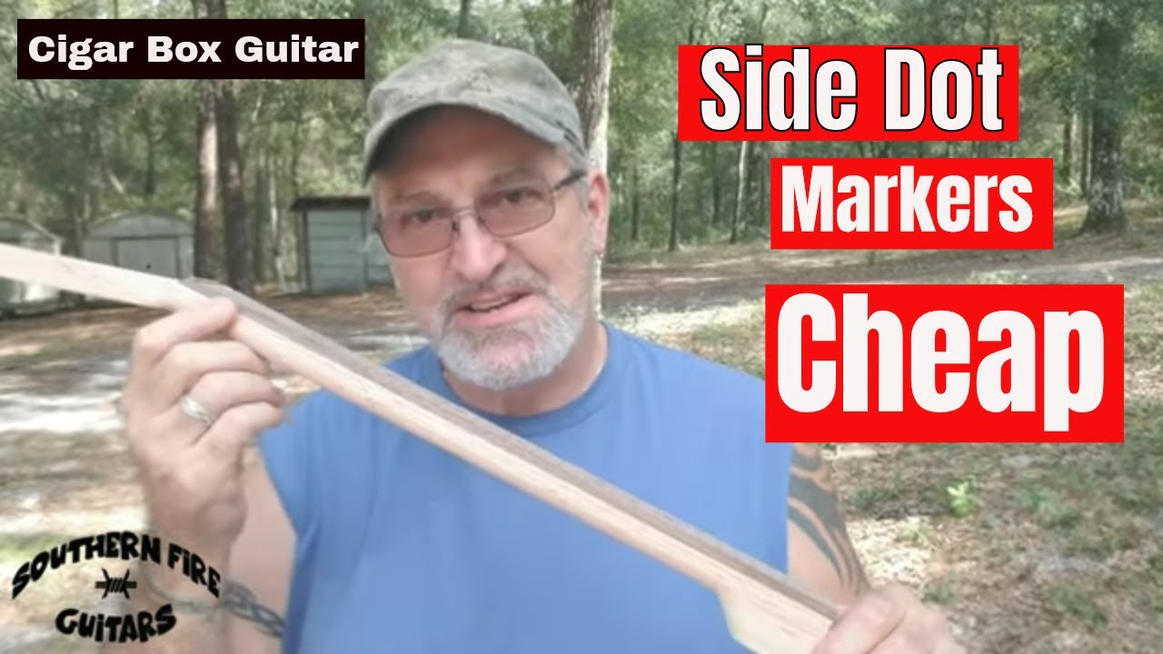 Cigar Box Guitar - How to install Cheap Side Dot Markers on your CBG ...