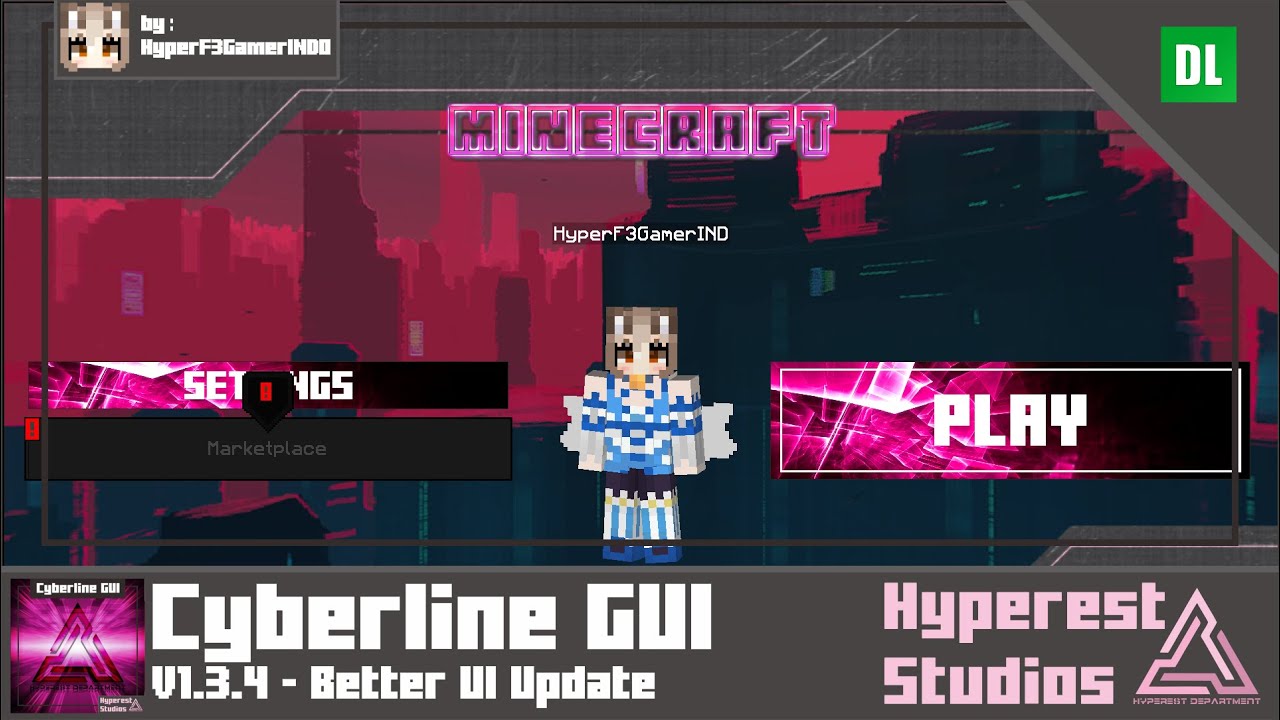 Minecraft PE/BE Cyberline GUI [Upload 2] | MCPEDL.COM |=- - YouTube