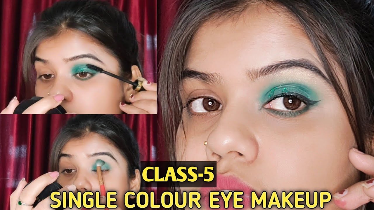Beginners Eye Makeup Using One Colour Step by Step by Archi's makeover ...