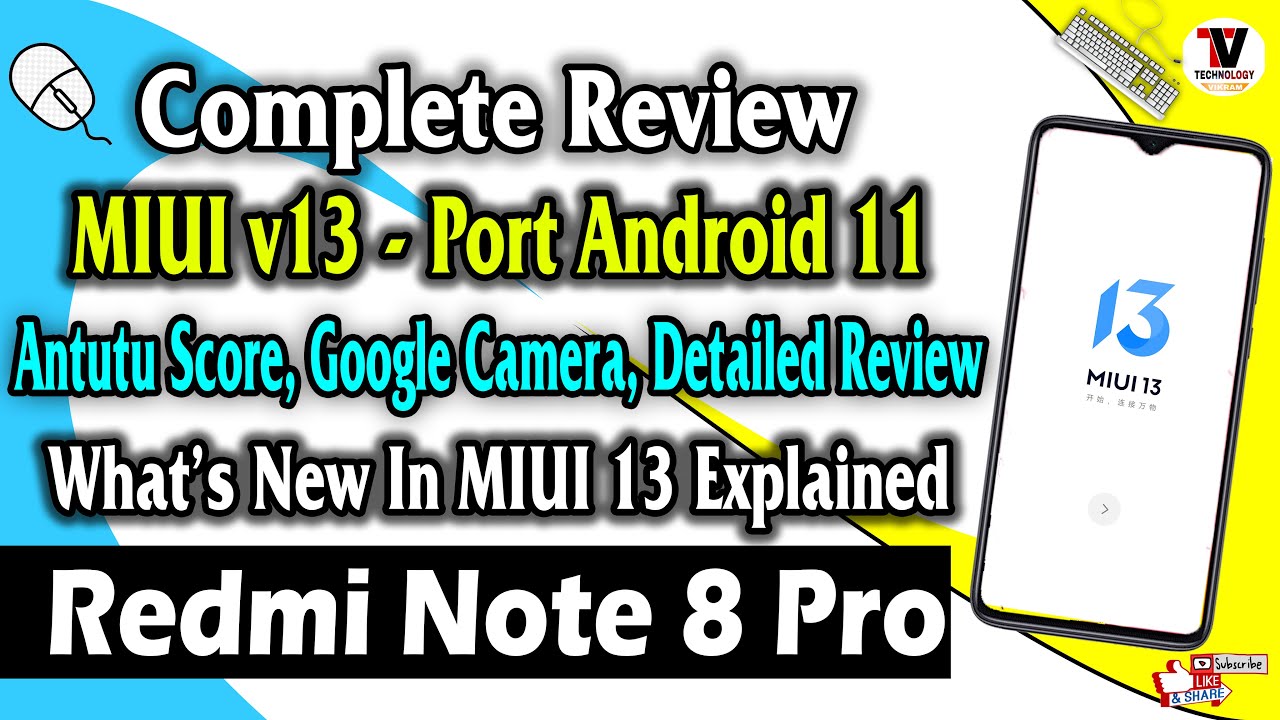 Redmi Note 8 Pro : MIUI 13 Android 11 (Antutu, GCam, Review) What's New ...