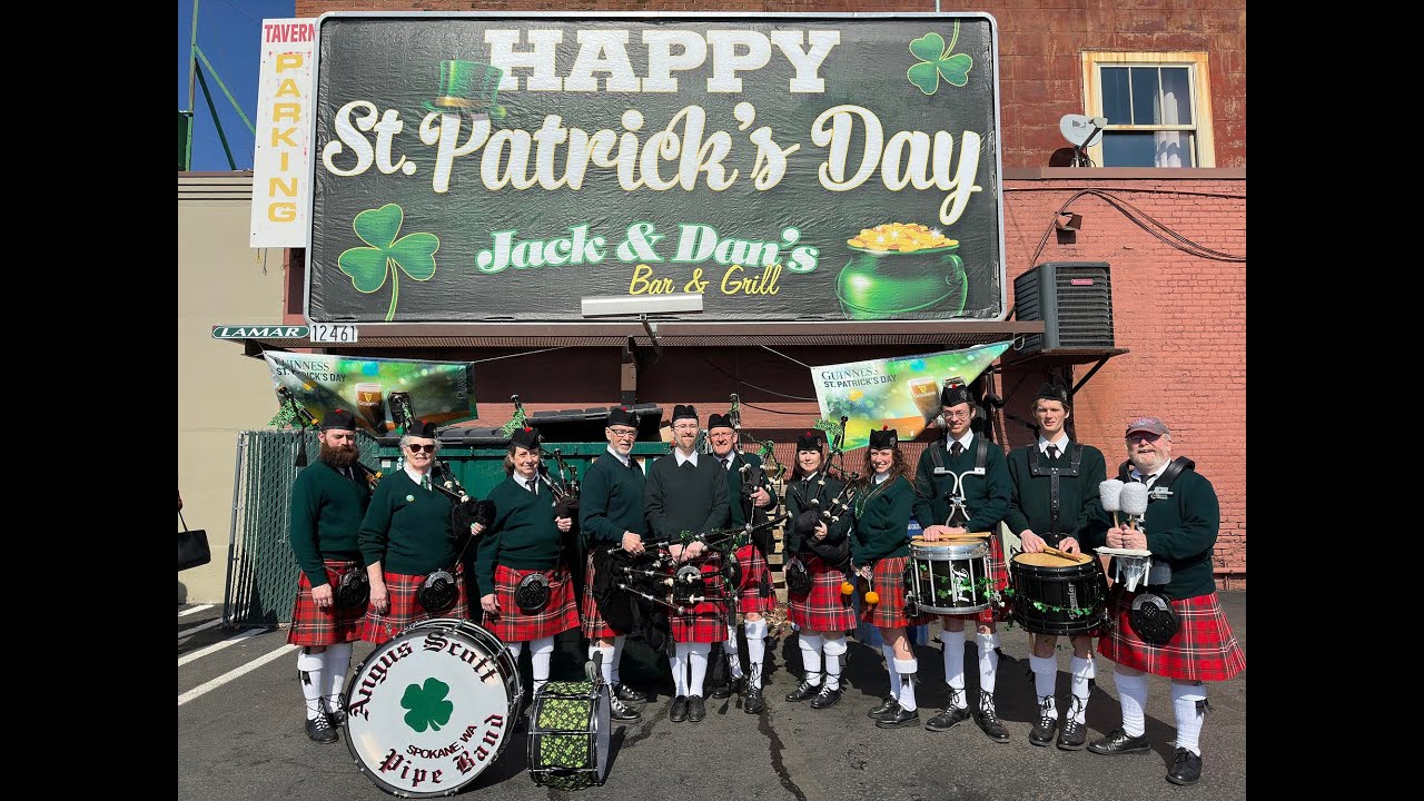The Angus Scott Pipe Band - St Patrick's 2023 - YouTube
