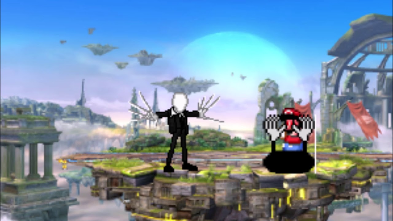 Creepy tournament Slenderman vs Mario.exe - YouTube