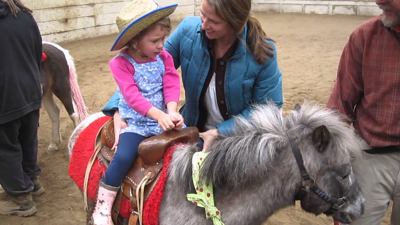 Charley's first pony ride - YouTube