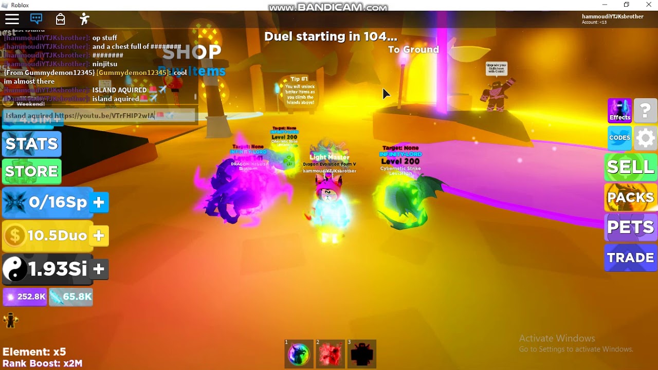 Roblox ninja legends getting all islands. - YouTube