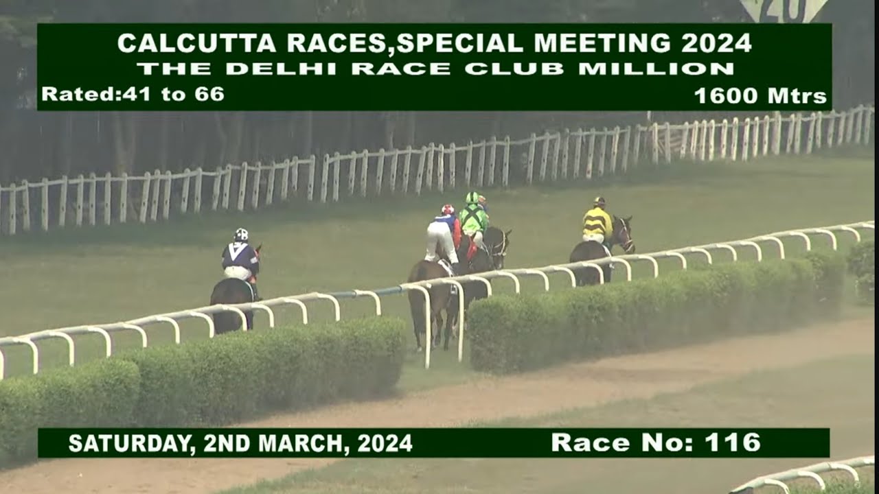 Race No 116 The Delhi Race Club Million - YouTube