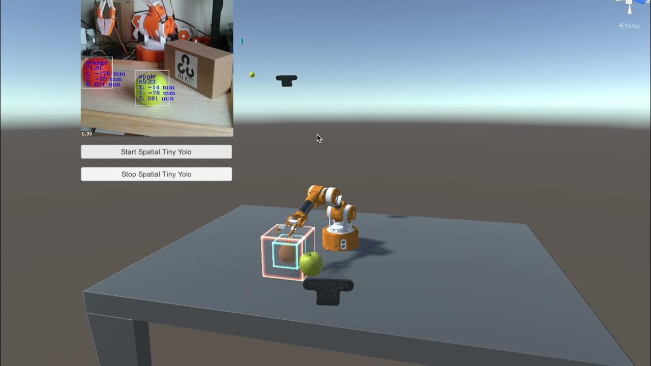 First Spatial CV/AI Task on Kauda Robotic Arm. 3D Object detection and dynamic touch - YouTube