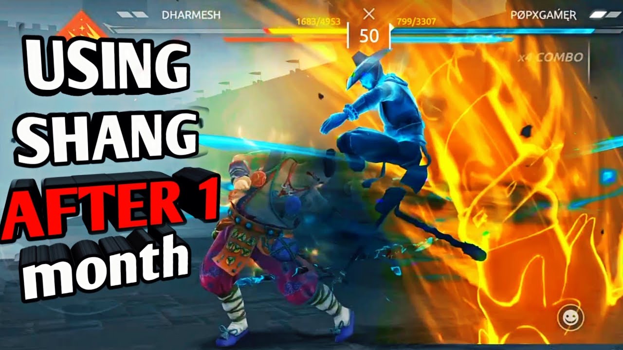using shang after 1 month 🙈|sfa shang combo|shadow fight arena - YouTube