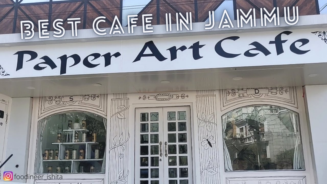 Paper Art Cafe Jammu | First 2D Cafe in Jammu | White Themed Cafe in ...