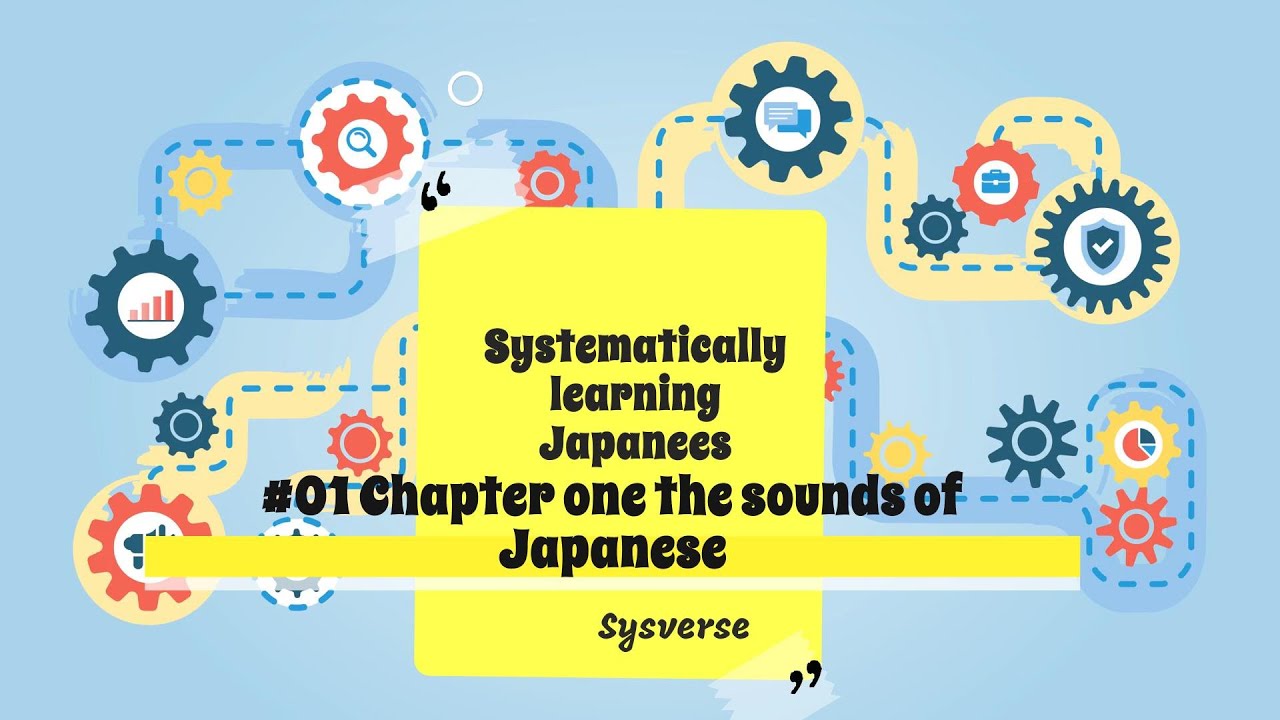 #01 Chapter one the sounds of Japanese - YouTube