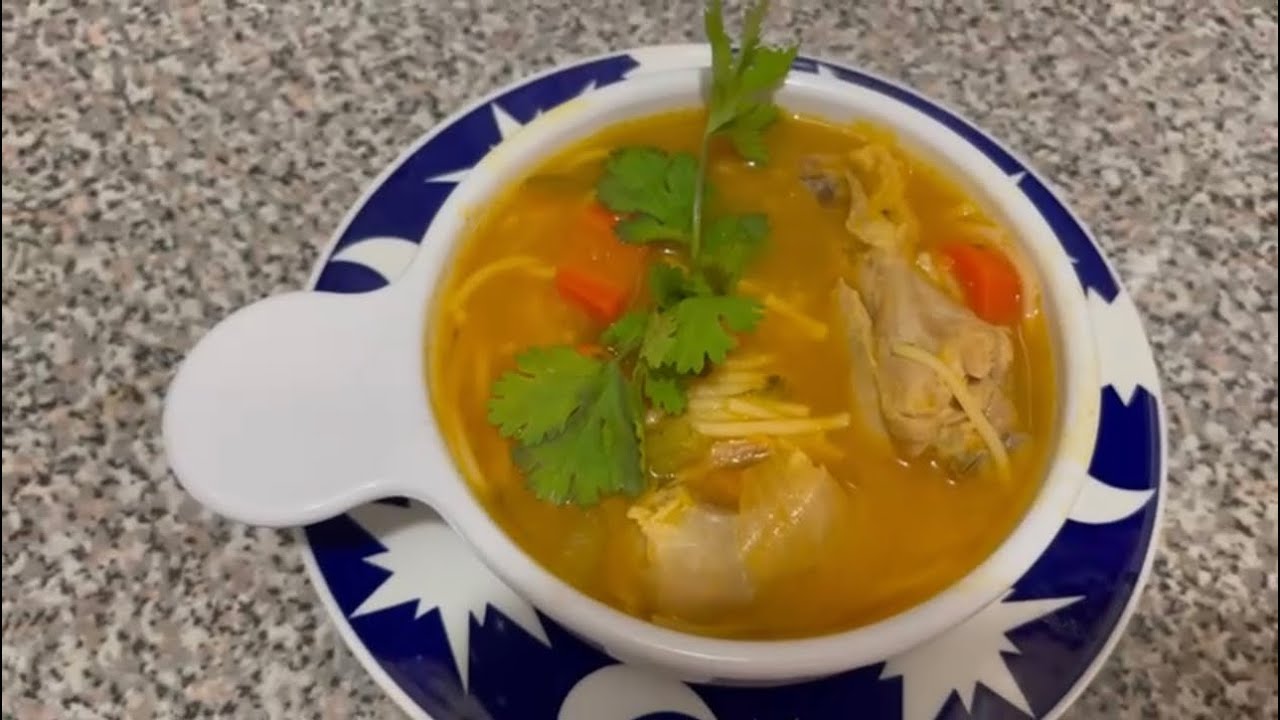 Sopa de muslo de pollo al estilo de mechy👩🏽‍🍳 - YouTube